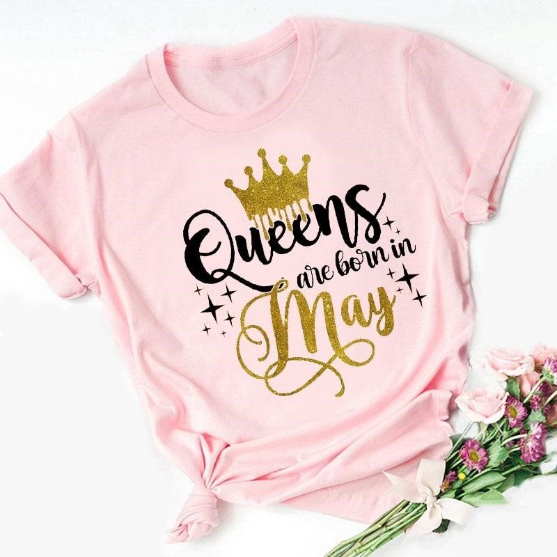 ZOGANKI majice z darili za rojstni dan Golden Crown Queen Are Born In ...